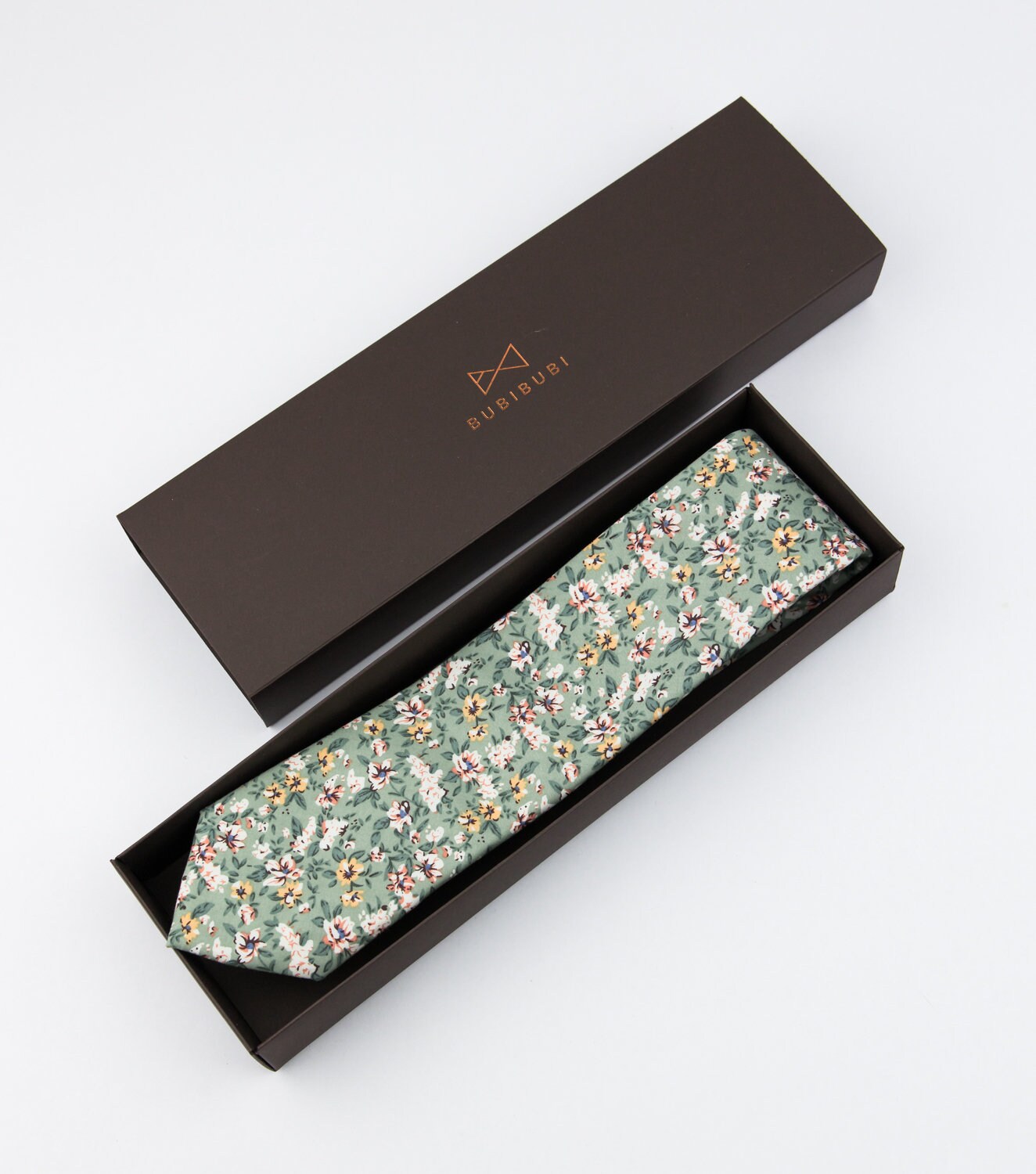 Sage Garden Necktie Green Floral Tie for Men Wedding Necktie - Etsy