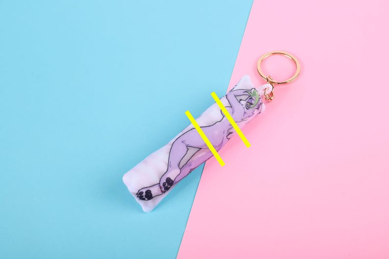 FNAF Roxanne Wolf Mature Mini Dakimakura Keychain | 11x3cm Two Way ...