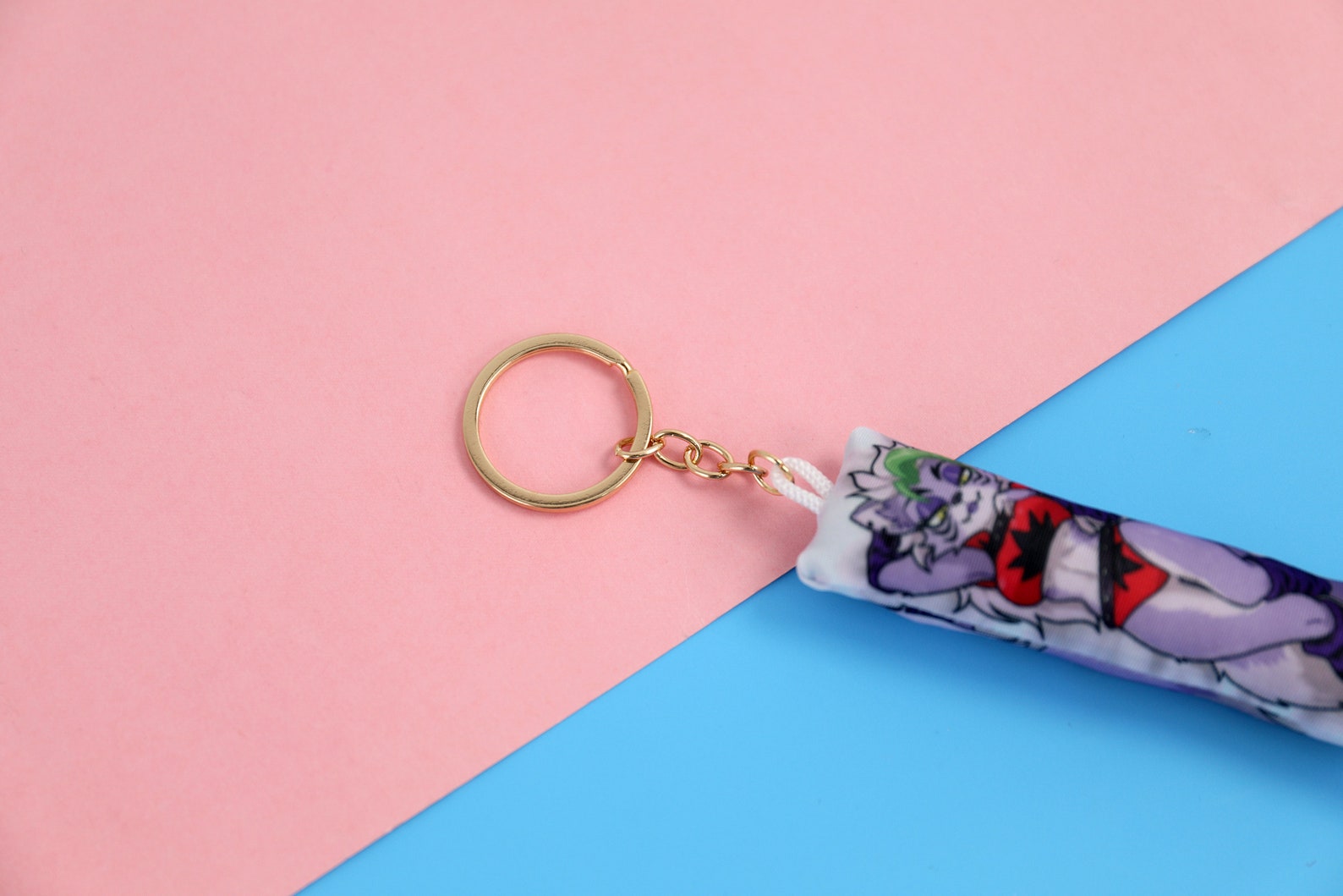 FNAF Roxanne Wolf Mini Dakimakura Keychain | 11x3cm Two Way Tricot Daki ...