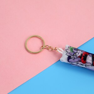 FNAF Roxanne Wolf Mini Dakimakura Keychain | 11x3cm Two Way Tricot Daki ...