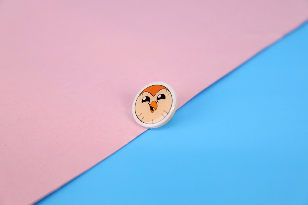 Owl House Happy Hooty Acrylic Pin | 1" Die Cut Acrylic Pin - Etsy
