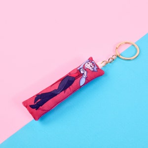 Helluva Boss Stolas human & Bird Mini Dakimakura Keychain 11x3cm Two ...