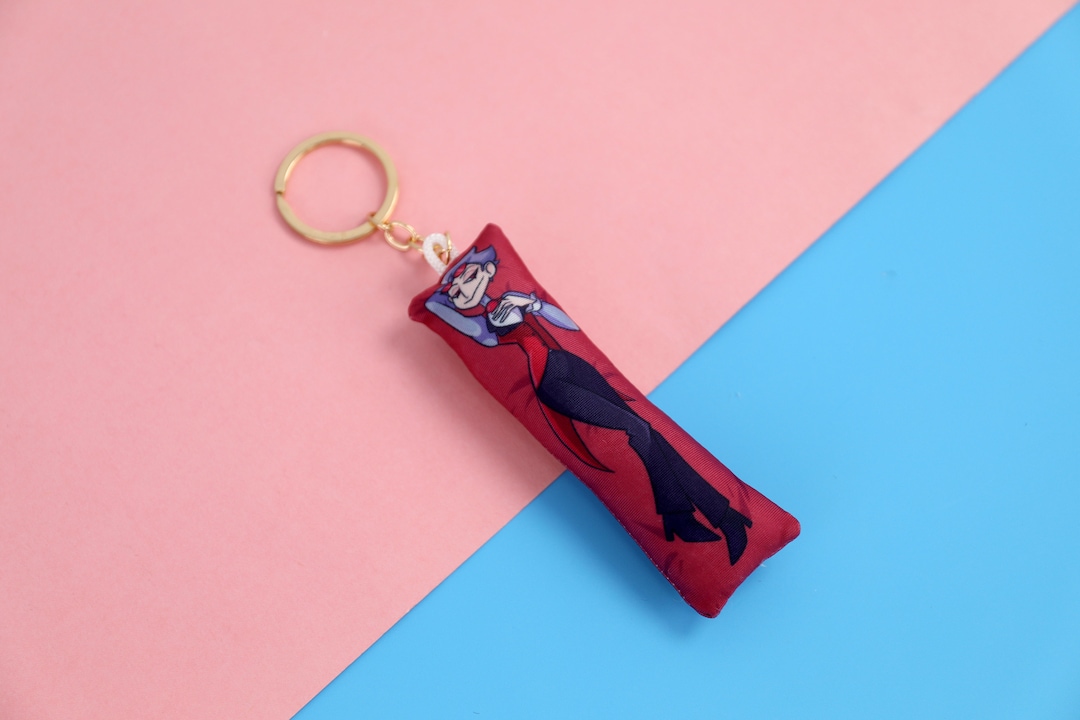 Helluva Boss Human Stolas Mini Dakimakura Keychain 11x3cm Two Way ...