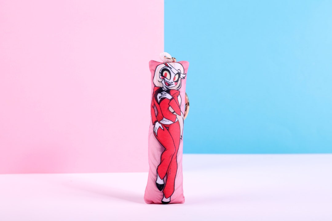 Hazbin Hotel Charlie Mini Dakimakura Keychain | 11x3cm Two Way Tricot ...