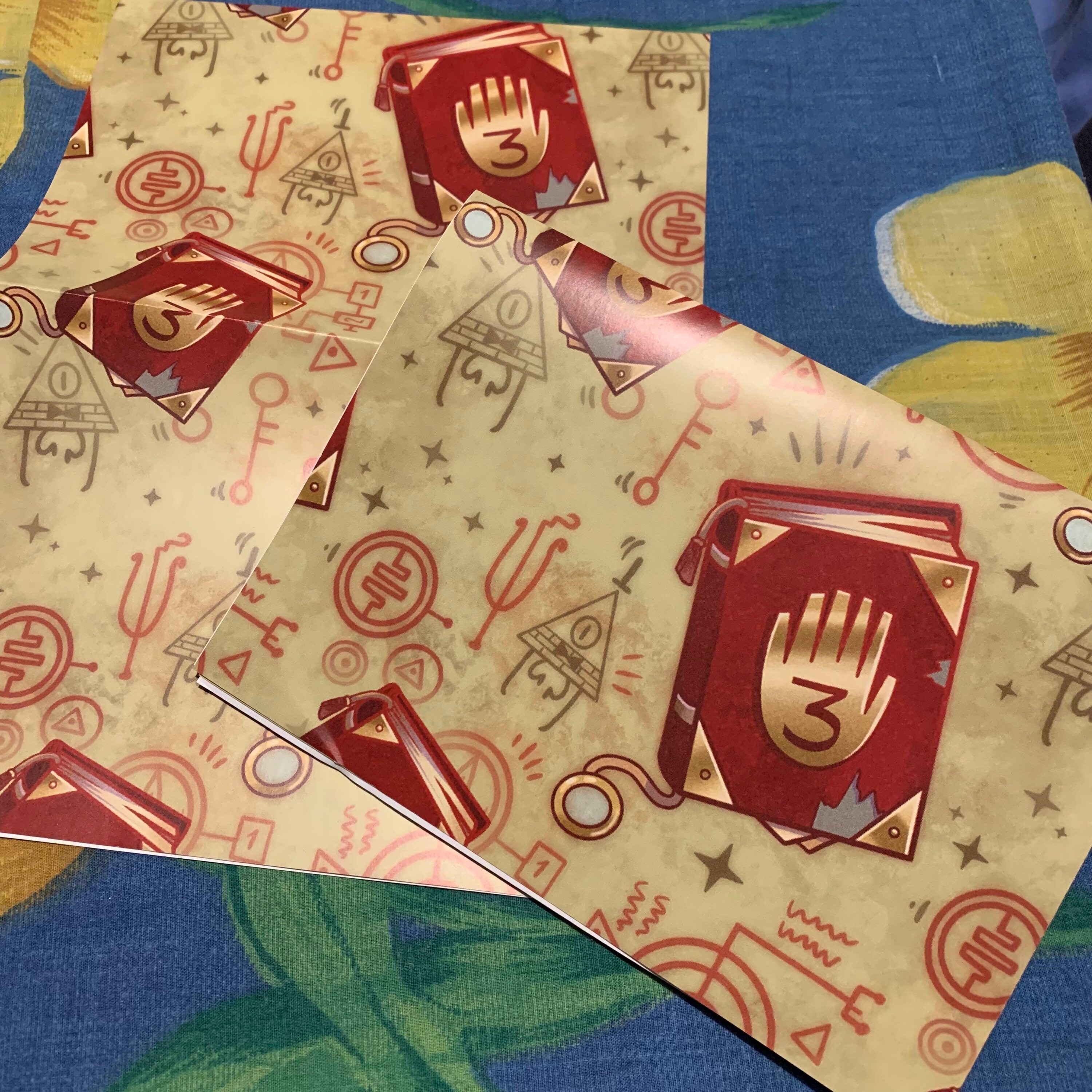 Gravity Falls Journal Wrapping Paper Cute Wrapping Paper - Etsy UK