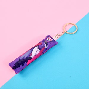 Helluva Boss Stolas human & Bird Mini Dakimakura Keychain 11x3cm Two ...