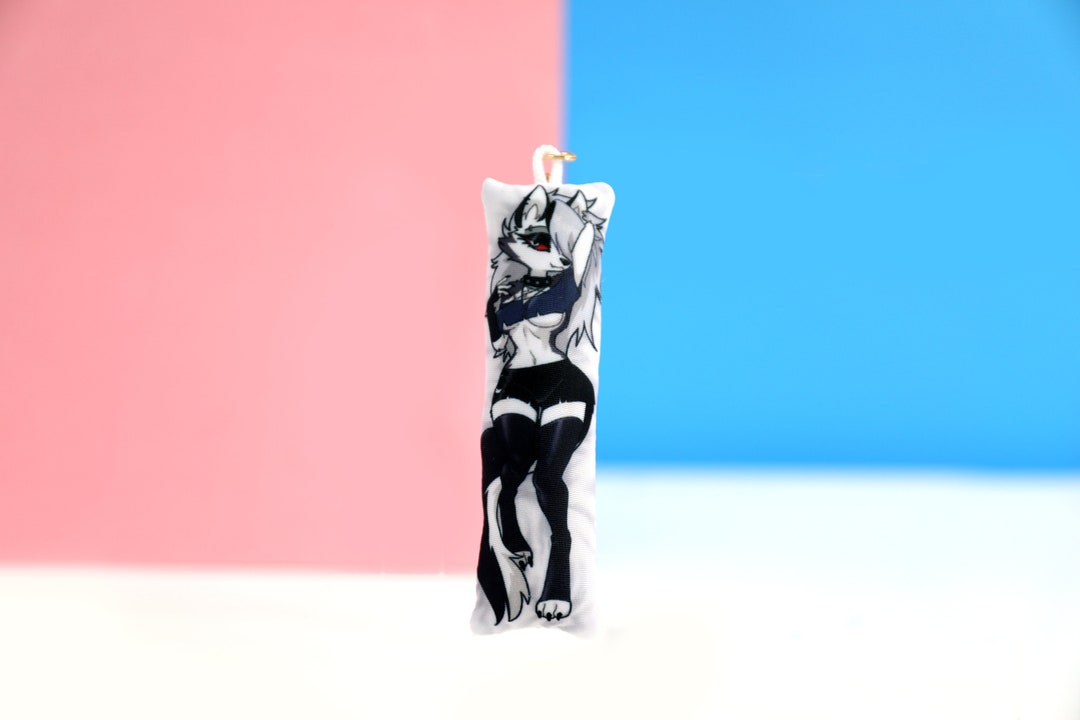 Helluva Boss Loona Mini Dakimakura Keychain | 11x3cm Two Way Tricot ...
