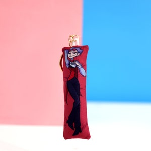 Helluva Boss Human Stolas Mini Dakimakura Keychain | 11x3cm Two Way ...