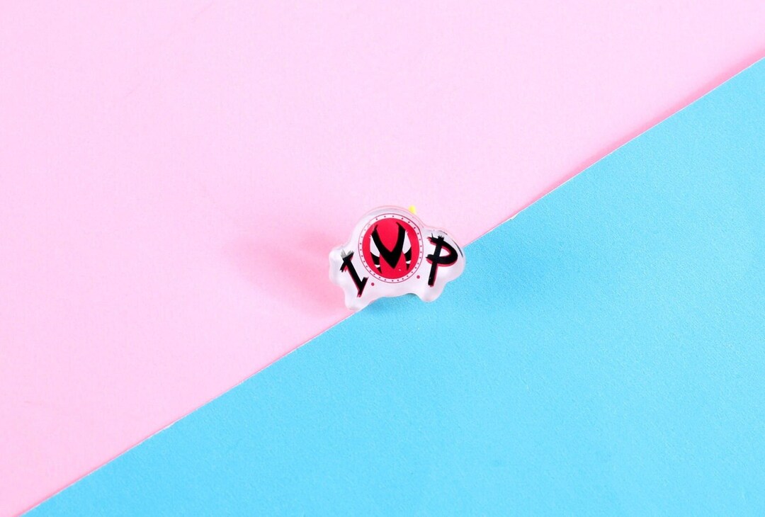 Helluva Boss IMP Logo Acrylic Pin | 1" Die Cut Acrylic Pin - Etsy