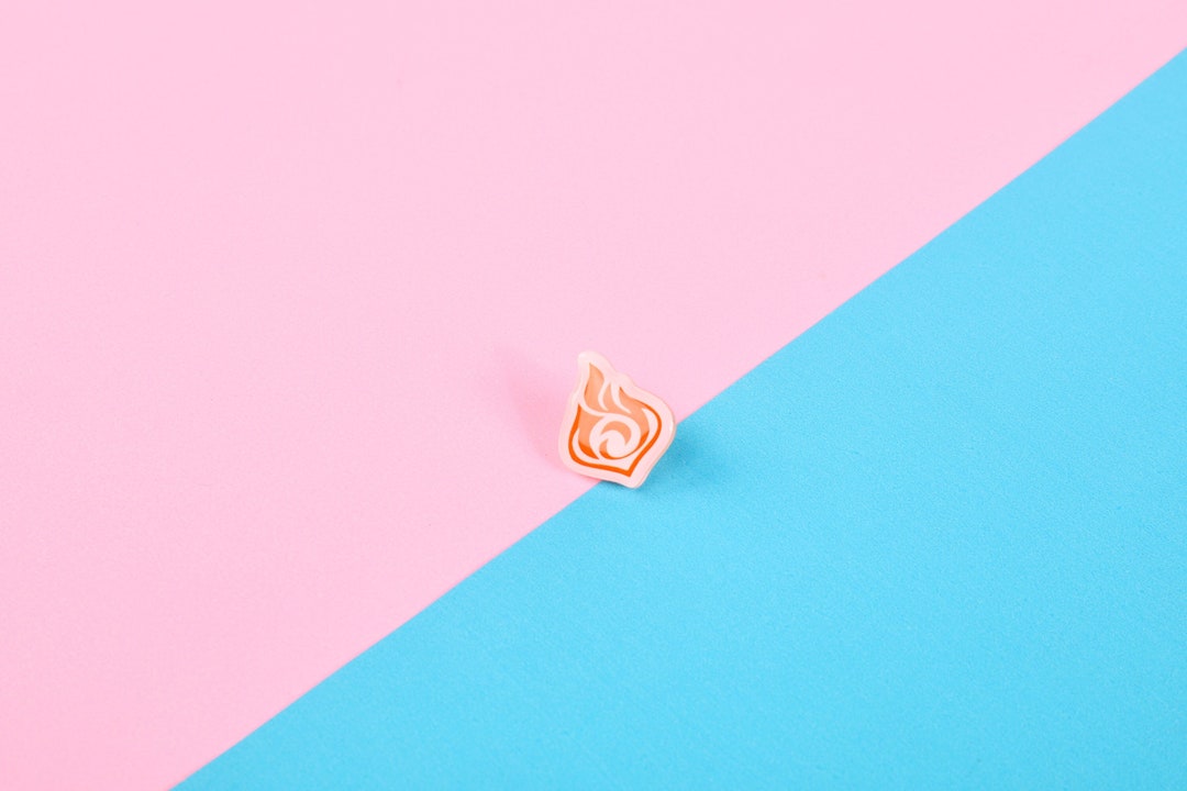 Genshin Impact Pyro Element Acrylic Pin 1 Die Cut - Etsy