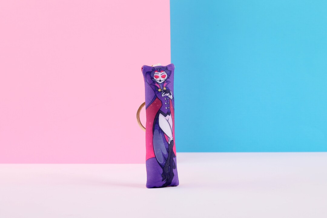 Helluva Boss Stolas human & Bird Mini Dakimakura Keychain 11x3cm Two ...