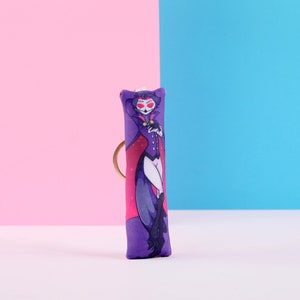 Helluva Boss Stolas human & Bird Mini Dakimakura Keychain 11x3cm Two ...