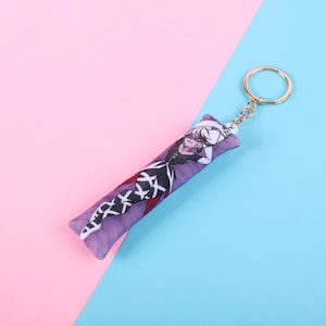 Hazbin Hotel Carmilla Carmine Mini Dakimakura Keychain | 11x3cm Two Way ...