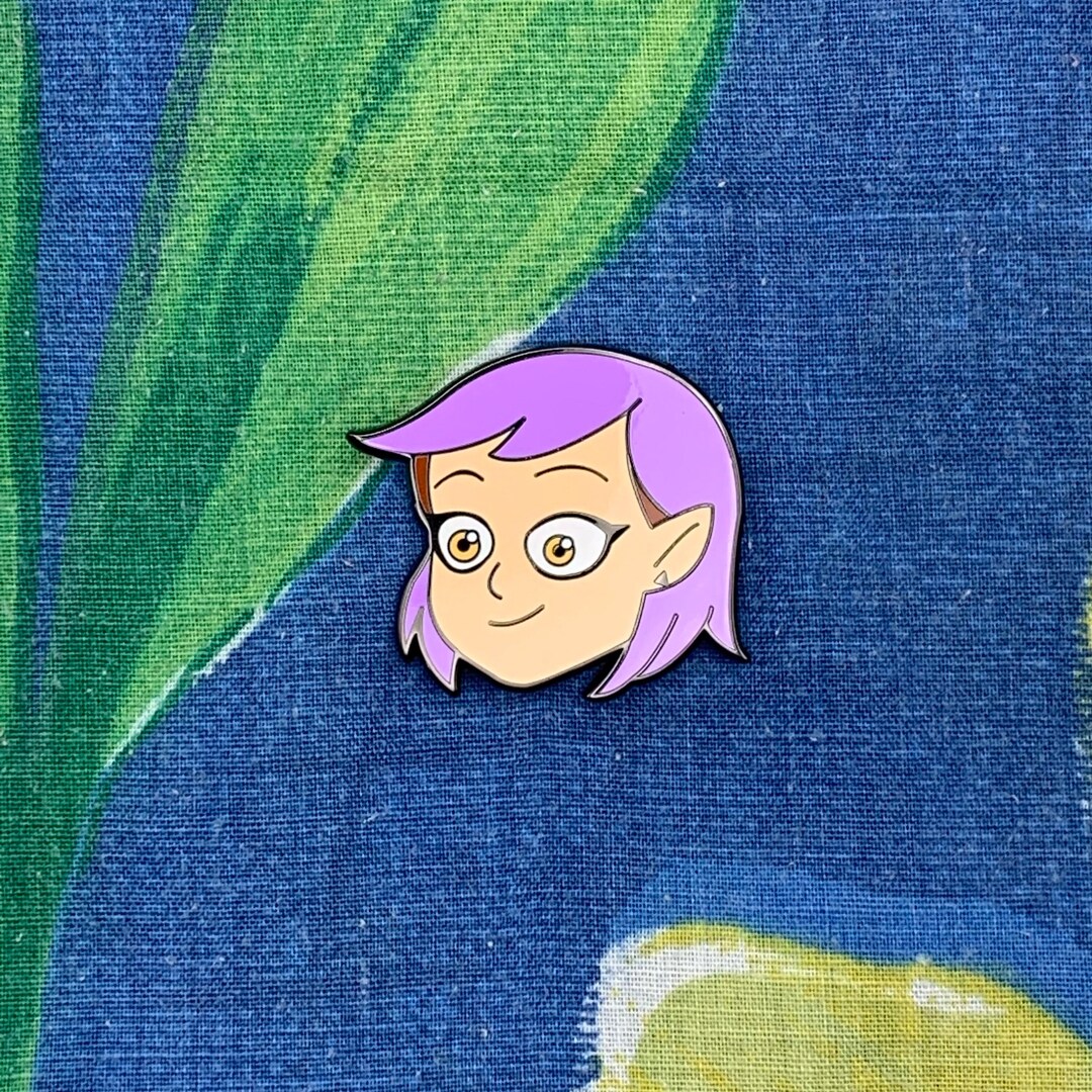 Owl House Amity Season 2 Pink Hair Enamel Pin | 1.5 Inch Hard Enamel ...