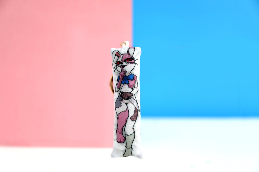 FNAF Vanny Mini Dakimakura Keychain | 11x3cm Two Way Tricot Daki ...