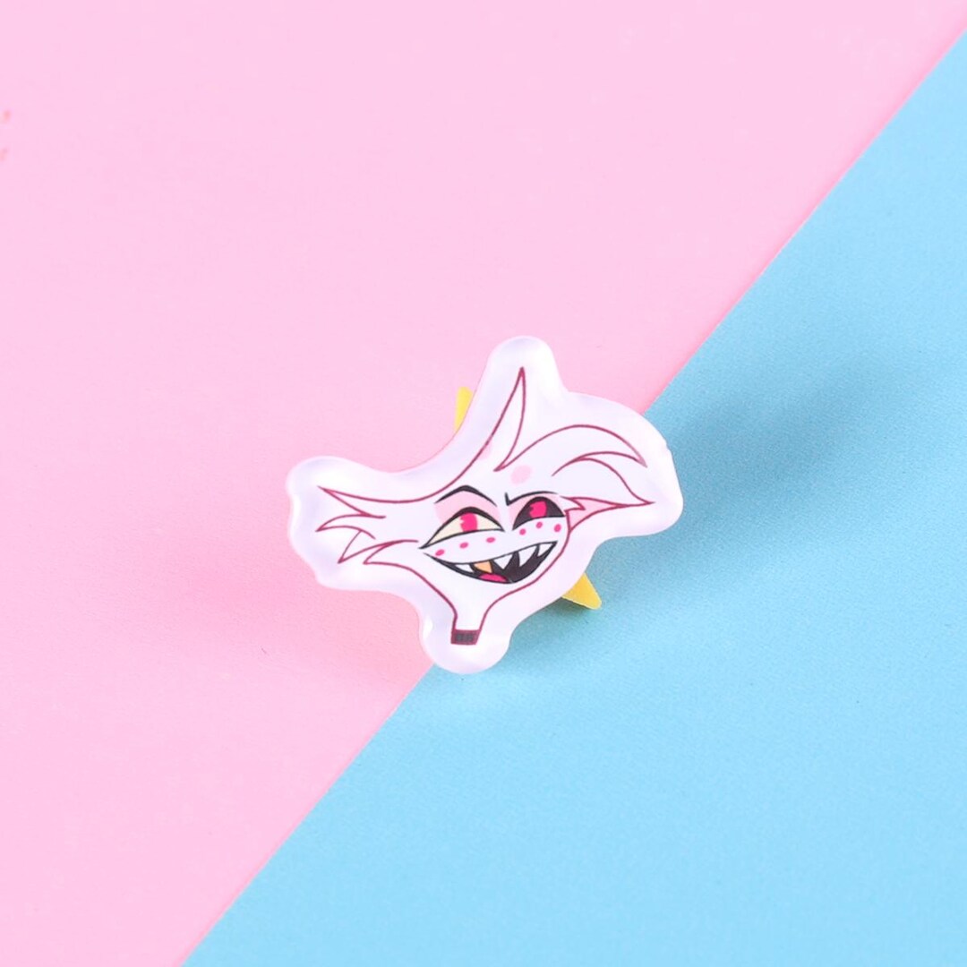 Hazbin Hotel Angel Dust Acrylic Pin | 1" Die Cut Acrylic Pin - Etsy