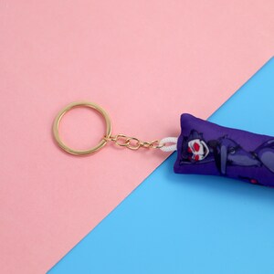 Helluva Boss Stolas Mini Dakimakura Keychain 11x3cm Two Way Tricot Daki ...