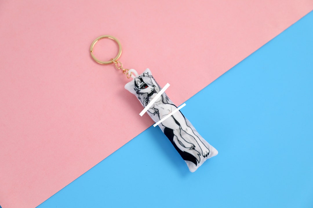 Helluva Boss Mature Loona Mini Dakimakura Keychain 11x3cm Two Way ...