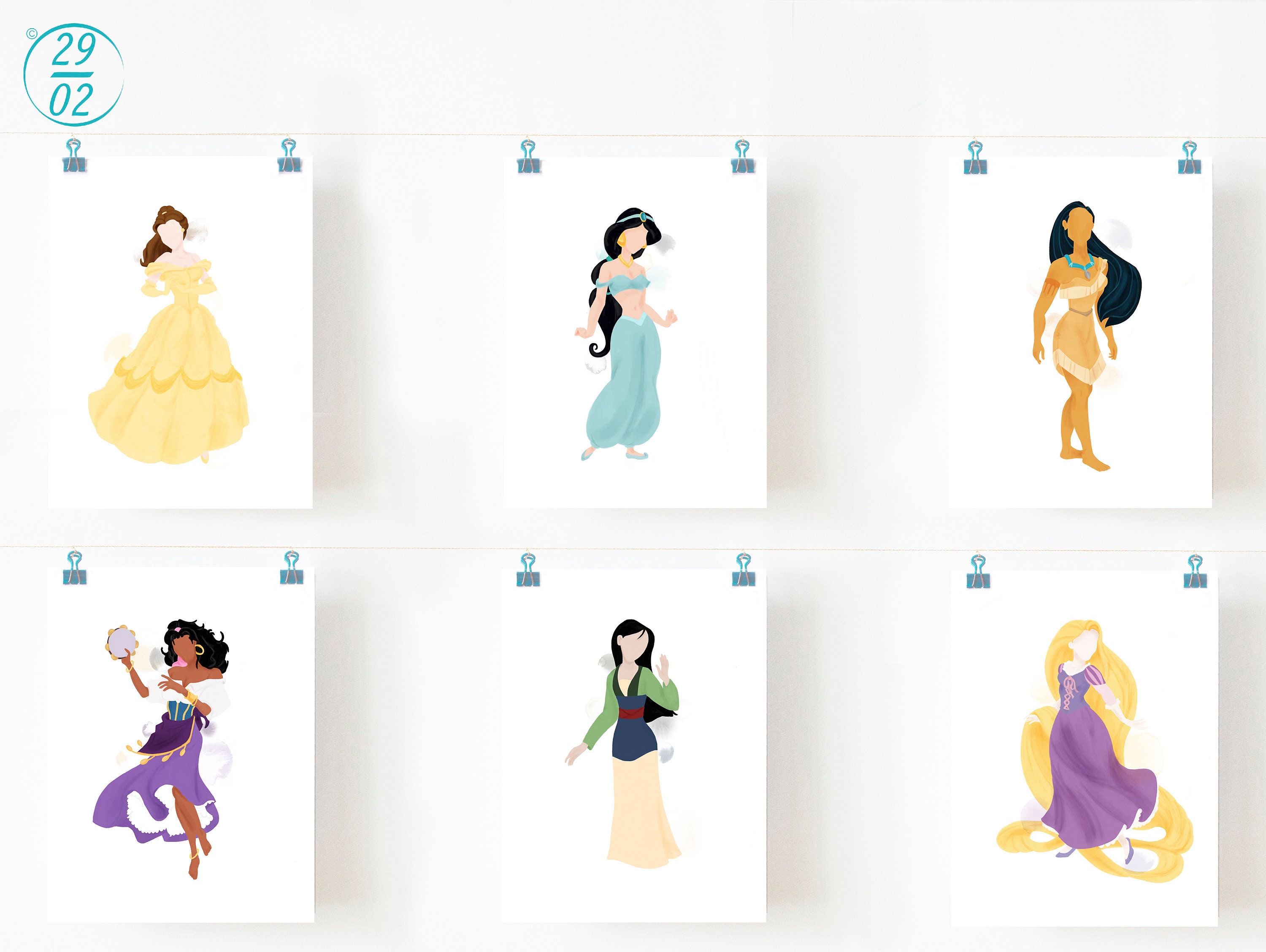 Poster Fanart Disney Princess Heroine - Etsy