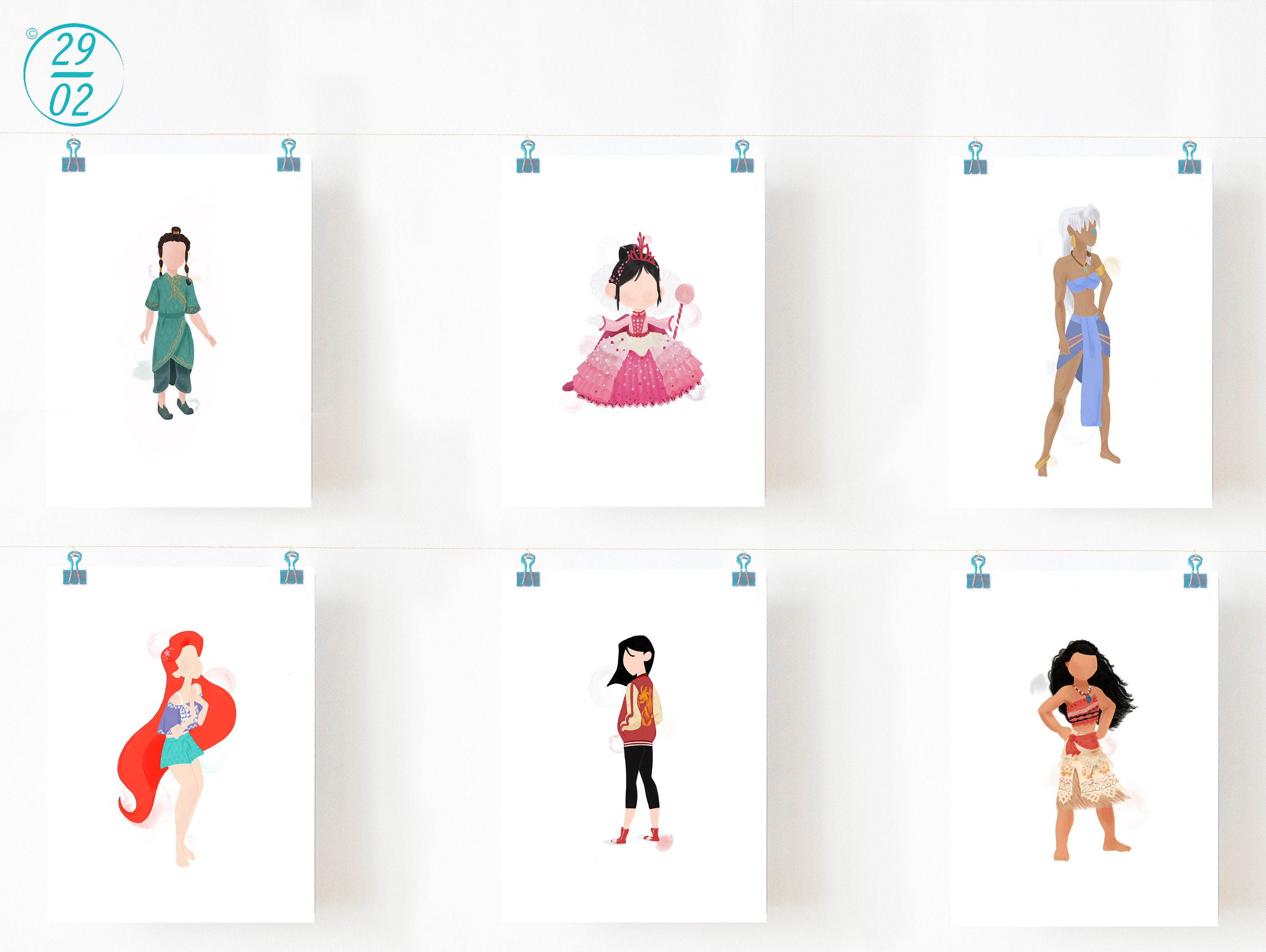 Poster Fanart Disney Princess Heroine - Etsy