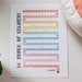 Minimalist Reading Chart Tracker Log Colorful Printable for Kids ...