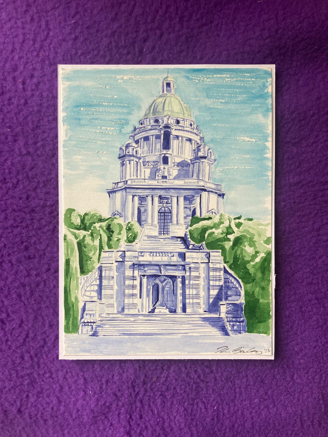Ashton Memorial Art: Pen and Ink Drawing, Lancaster UK - Etsy