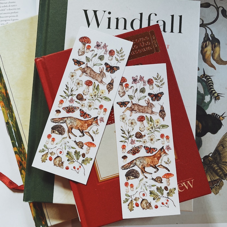 Woodland Animals Bookmark - Etsy