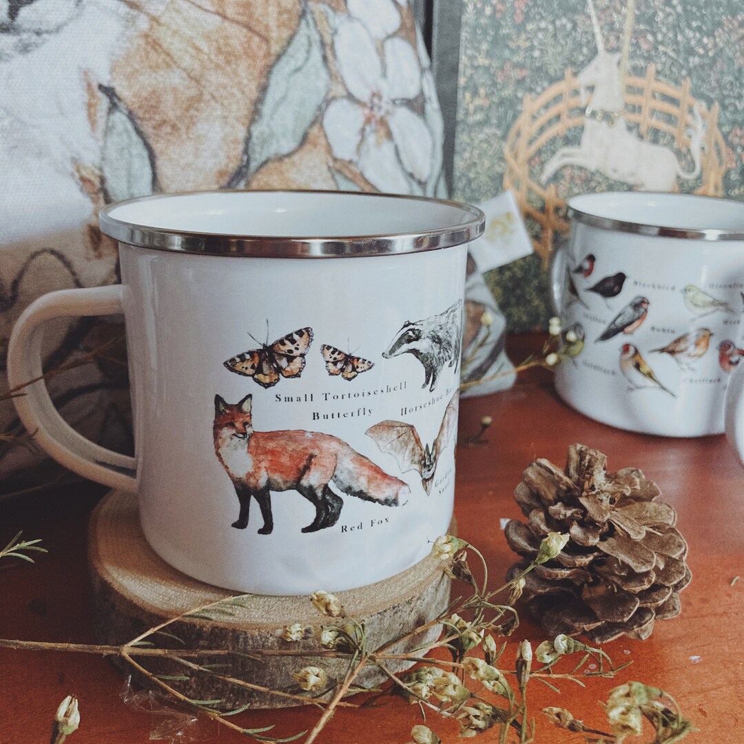 Fauna Fungi & Flora Enamel Mugs - Etsy