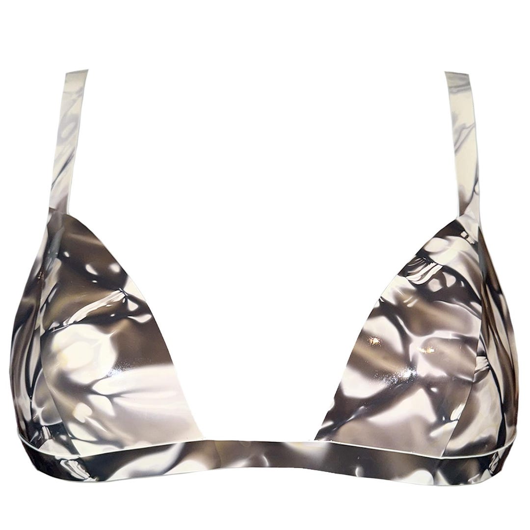 Latex Triangle Bra - Etsy