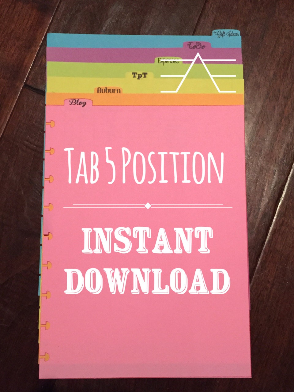 NEW Happy Planner Tabs - Tab 5 - DIY Silhouette, SVG, Studio, Cut ...