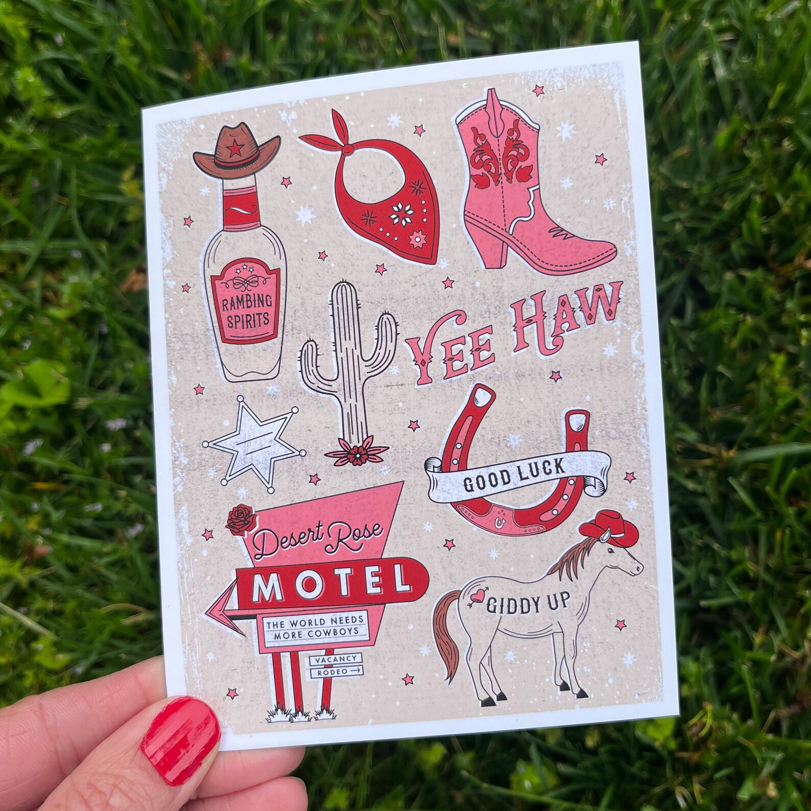 Western Note Cards Cowboy Cards All Occasion Blank Greeting - Etsy