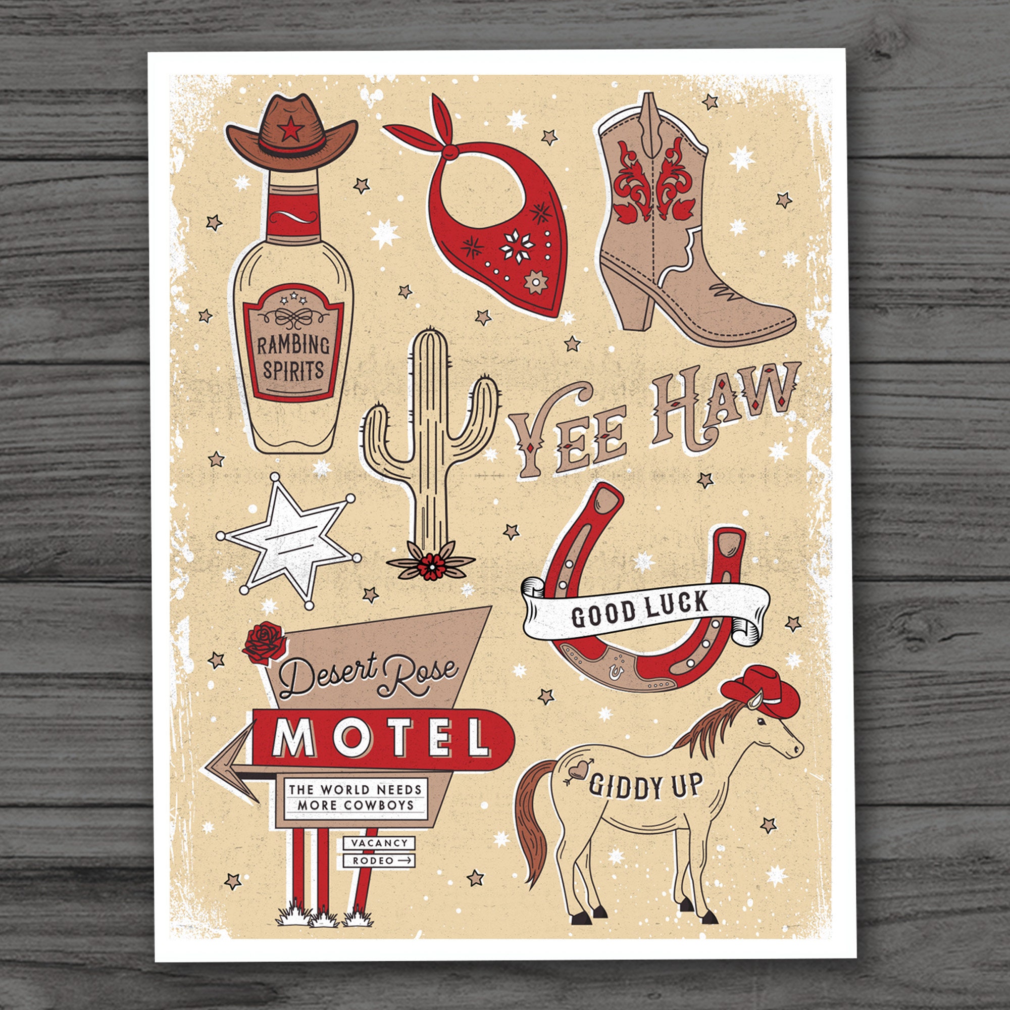 Western Note Cards, Cowboy Cards, All Occasion Blank Greeting Cards ...