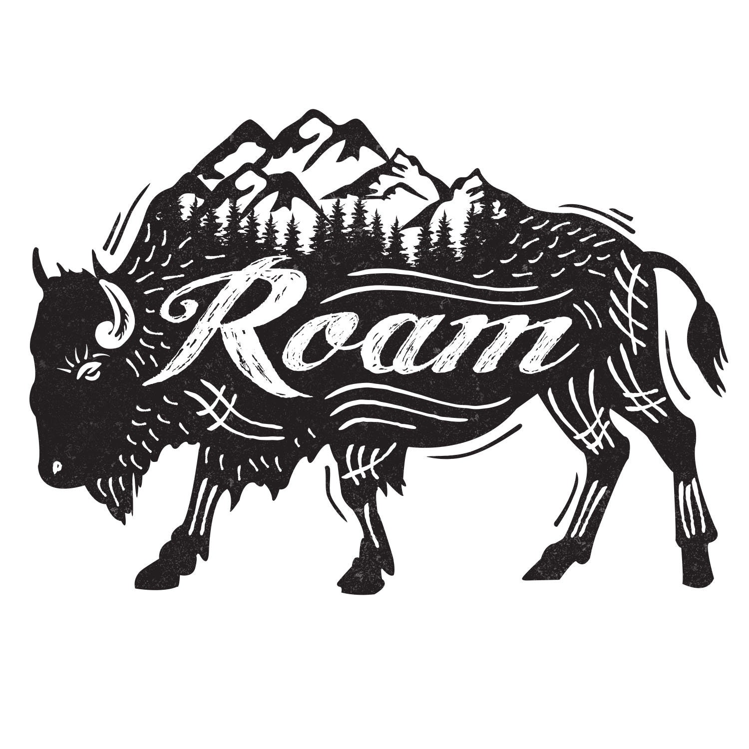 Bison/Buffalo Roam Screen Printed T-shirt Wild Life Tee | Etsy