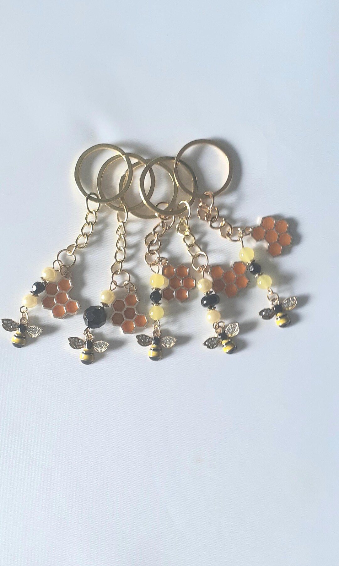 Bee Keyring, Bee Key Chain, Bee Charm Keyring, Mothers Day Gift, Gift ...