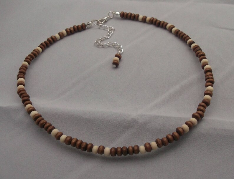 Wooden Beaded Choker Necklace Tribal Necklace Ethnic - Etsy