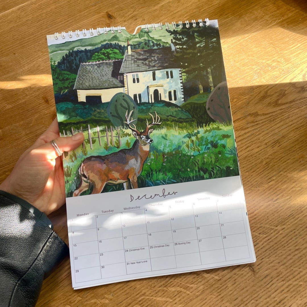 Painted Calendar | Illustrated Calendar | Seasonal Calendar | Unique ...