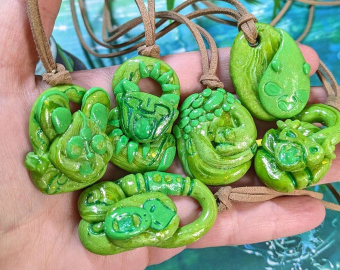 Kung Fu Chi Kai's Jade Chi Amulet Necklaces. Clay Jade - Etsy