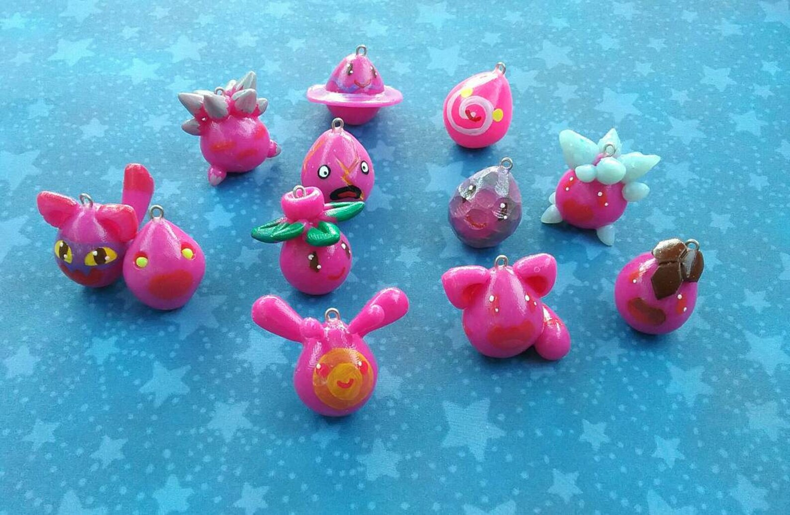 Ranch Slime Inspired Charms- Large Slimes (pink) - Slime Charms - Game ...