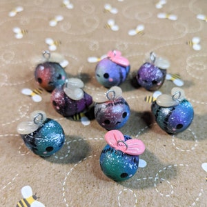 Kawaii Cosmic Bee Clay Charms - Etsy