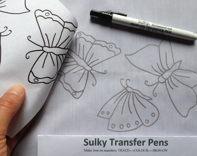 Black Sulky Iron-on Transfer Pen for Image Transfer Onto Fabric, Wood ...