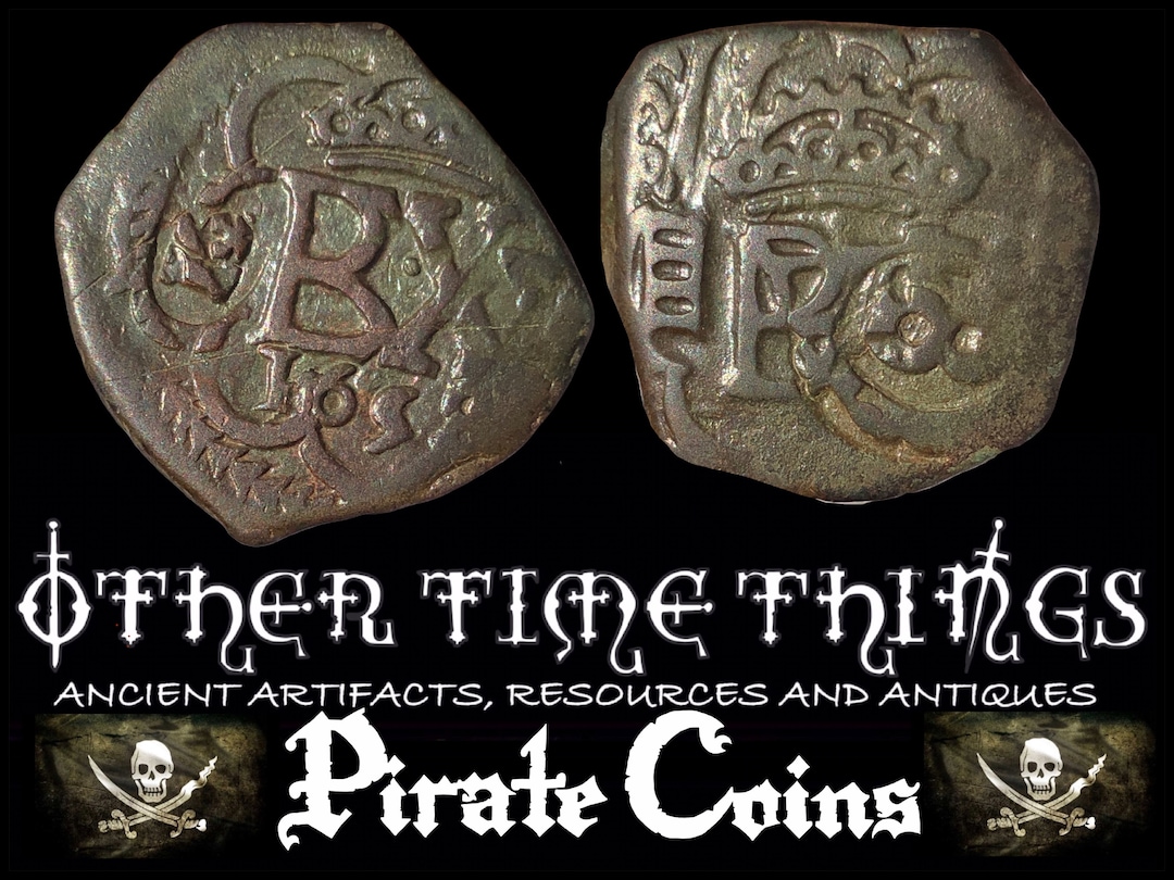 Spanish Pírate Cob Coín of Philip IV, Pírate Coin, Pírate Treasure ...