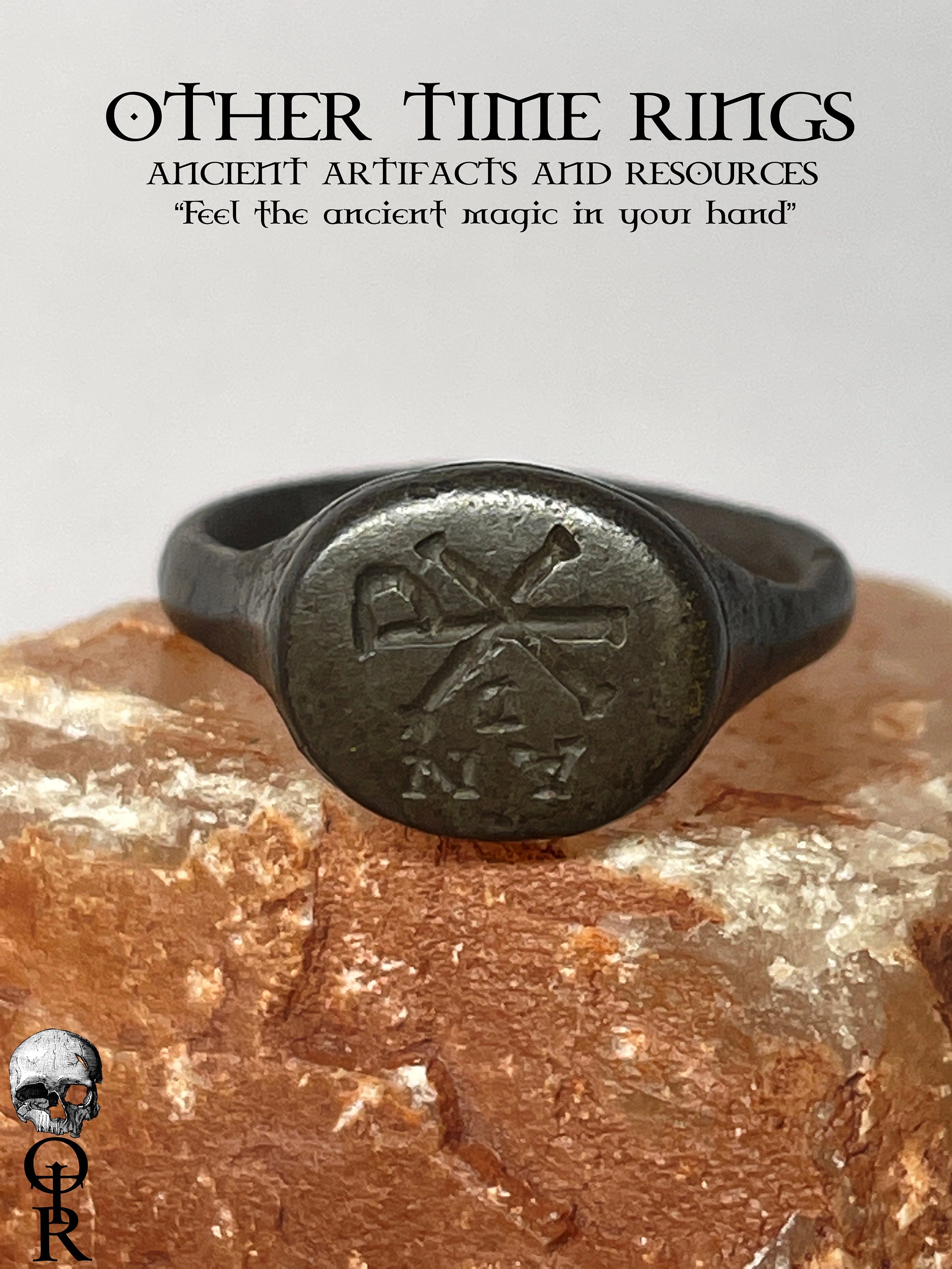 Byzantine Ring With Chi-rho, Roman Ring, Medieval Ring, Signet Ring ...
