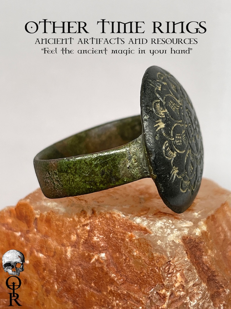 Jesuit Ring With the Initials IHS Cross and Nails, Medieval Ring ...