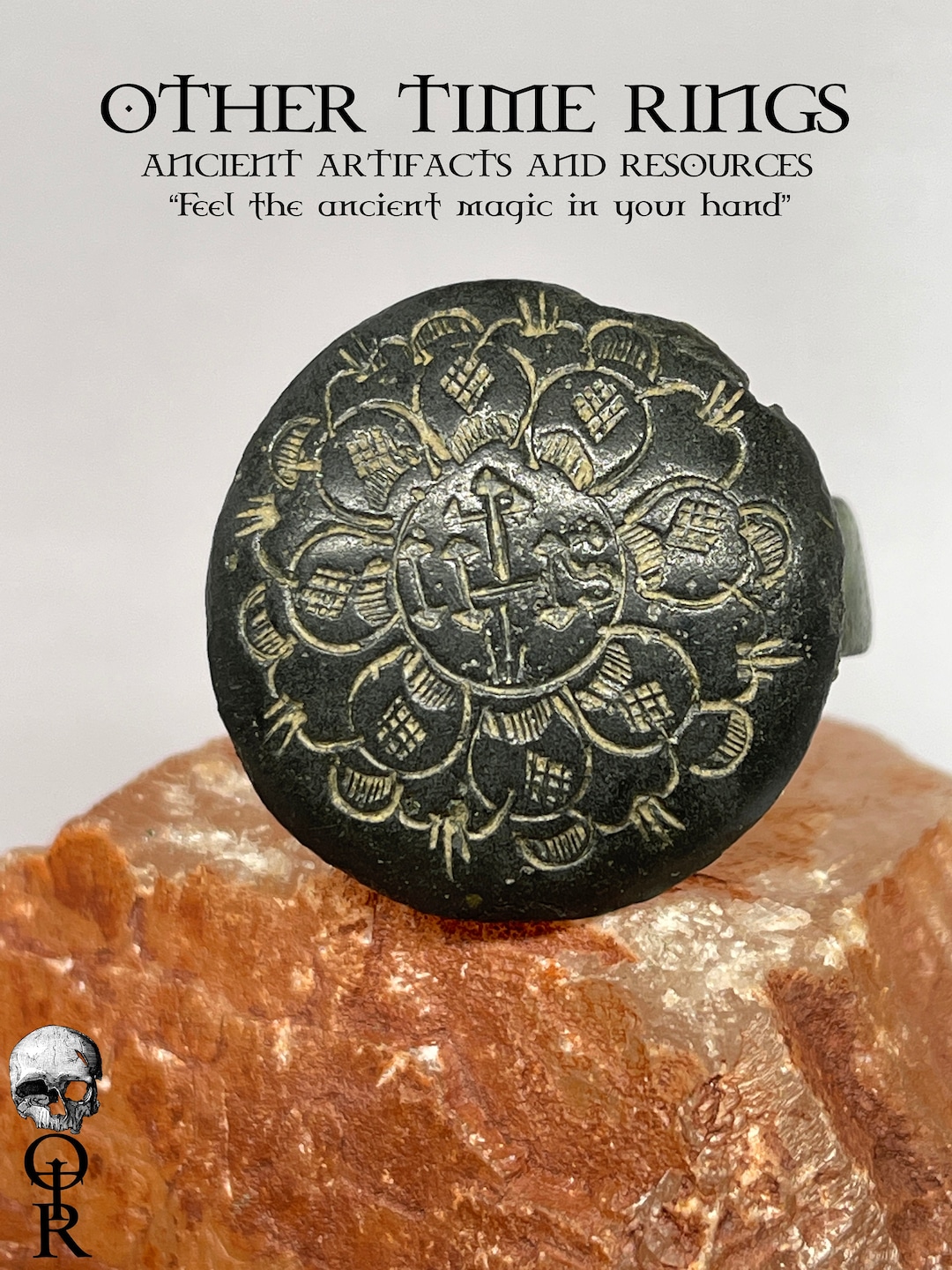 Jesuit Ring With the Initials IHS Cross and Nails, Medieval Ring ...