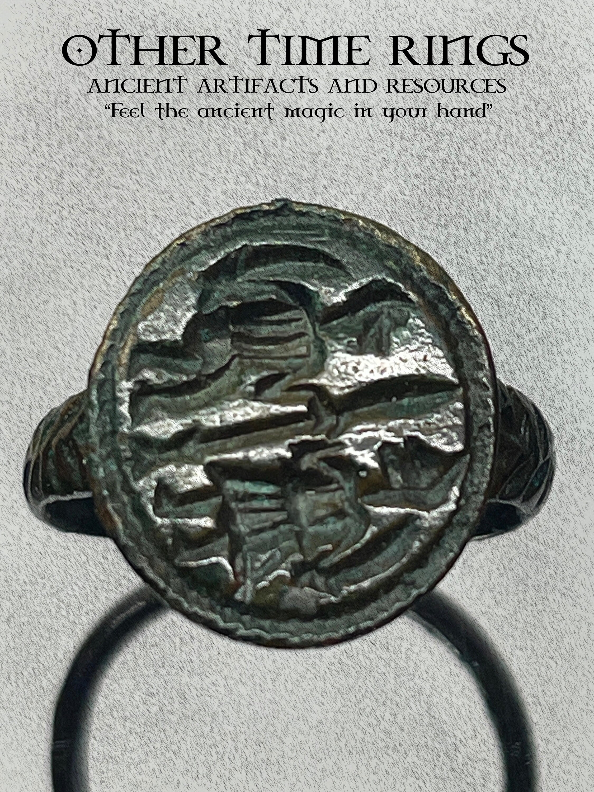 Anglo saxon ring two warriors medieval ring saxon ring | Etsy