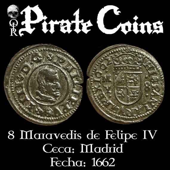 Coins & Money doubloon pirate treasure Philip IV buccaneer pirate ship ...