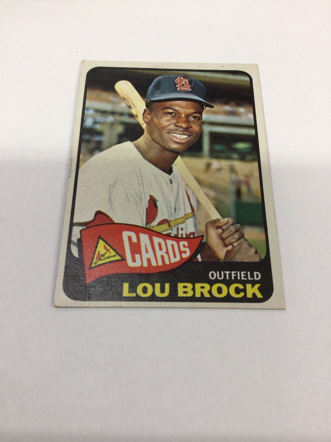 1965 Topps Lou Brock, Card No. 540, Vintage Baseball, St. Louis ...