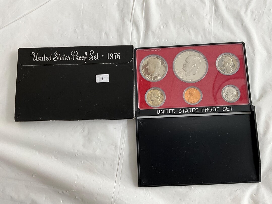 1976-united States Proof Set No 1 -includes a 1976 Penny, Nickel, Dime ...