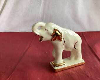 Ivory Elephant Figurine | Etsy