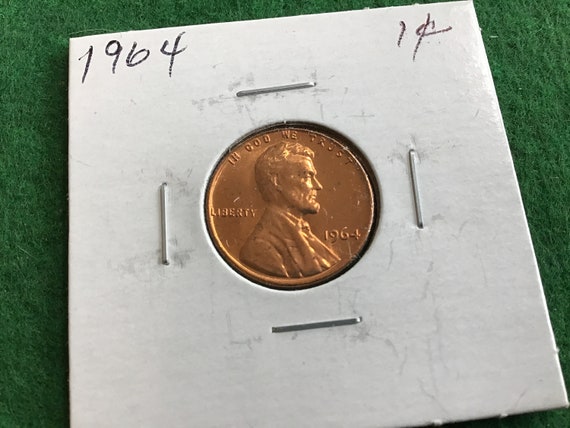 1964 Lincoln Memorial Cent Penny Coin No 5231 In a | Etsy